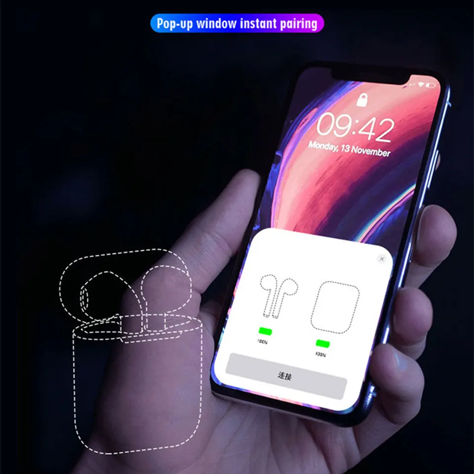 I12 Tws Bluetooth 5.0 Wireless Headphone Game Sports Stereo Is Suitable ...