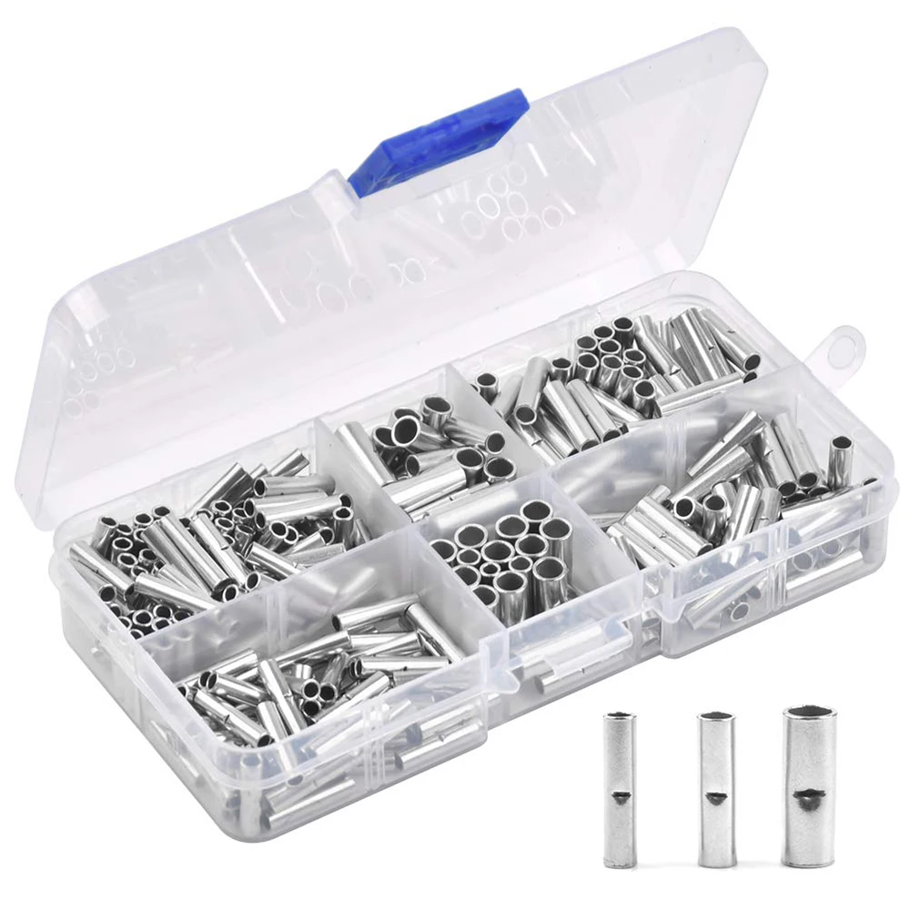 150pcs uninsulated butt connector kit 22-16/16-14/12-10 AWG uninsulated ...