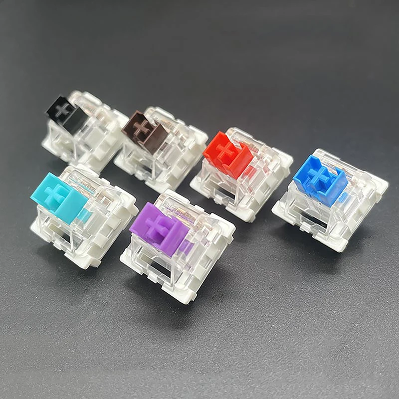 10-Pcs-Dustproof-Switch-For-Mechanical-Gamer-Keyboard-Axis-Blue-Red ...