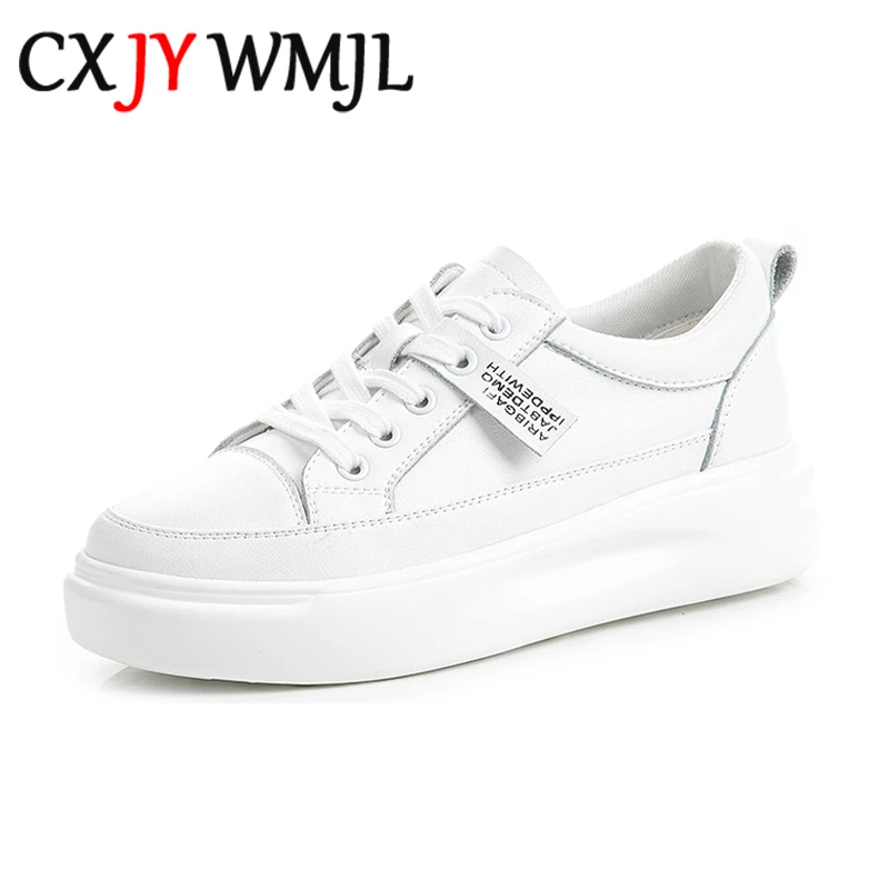 White Women Sneakers Leather | White Leather Sneaker Shoes | Big White ...