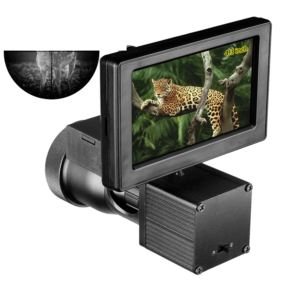 Fire-Wolf-Night-Vision-4-3-Inch-Display-Siamese-Scope-Video-Cameras ...