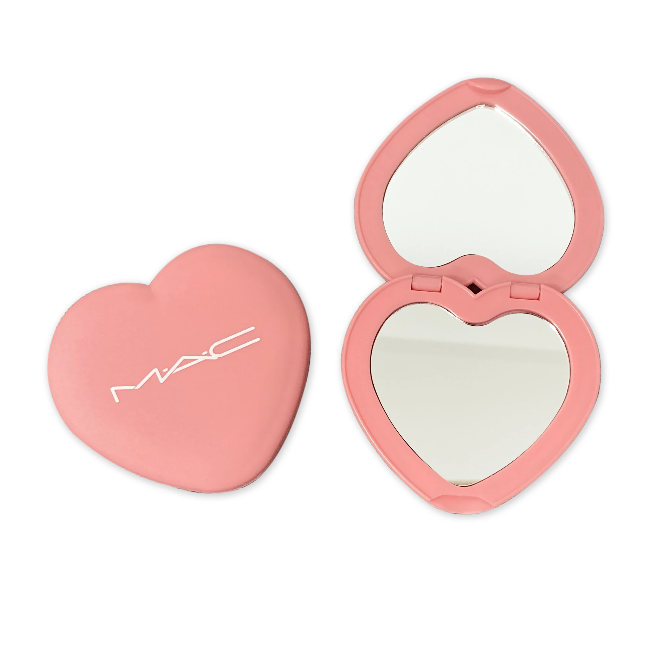 Hot Sale Heart Shape Hand Mirror, Rubber Coating Quality Cute Branded ...
