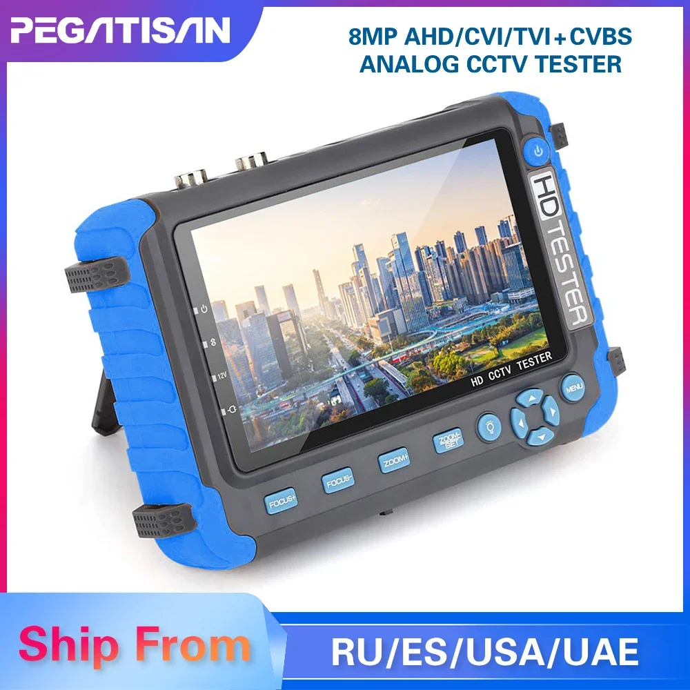 PEGATAH-IV8W-4K-CCTV-Tester-5-Inch-AHD-CVI-TVI-CVBS-Security-Analog ...