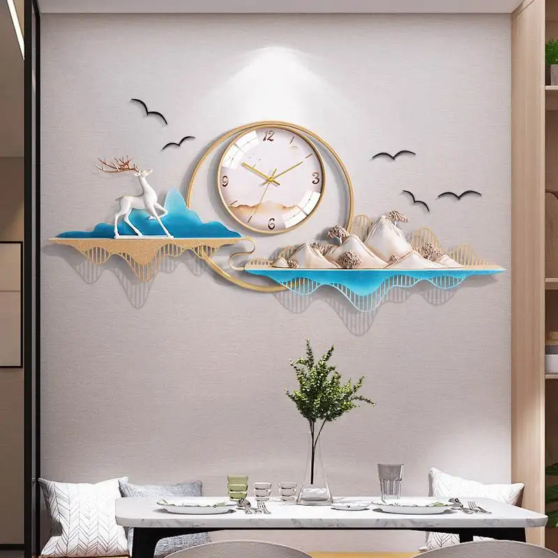 Living-Room-Wall-Clocks-Art-Mural-Luxury-Modern-Aesthetic-Wall-Watch ...
