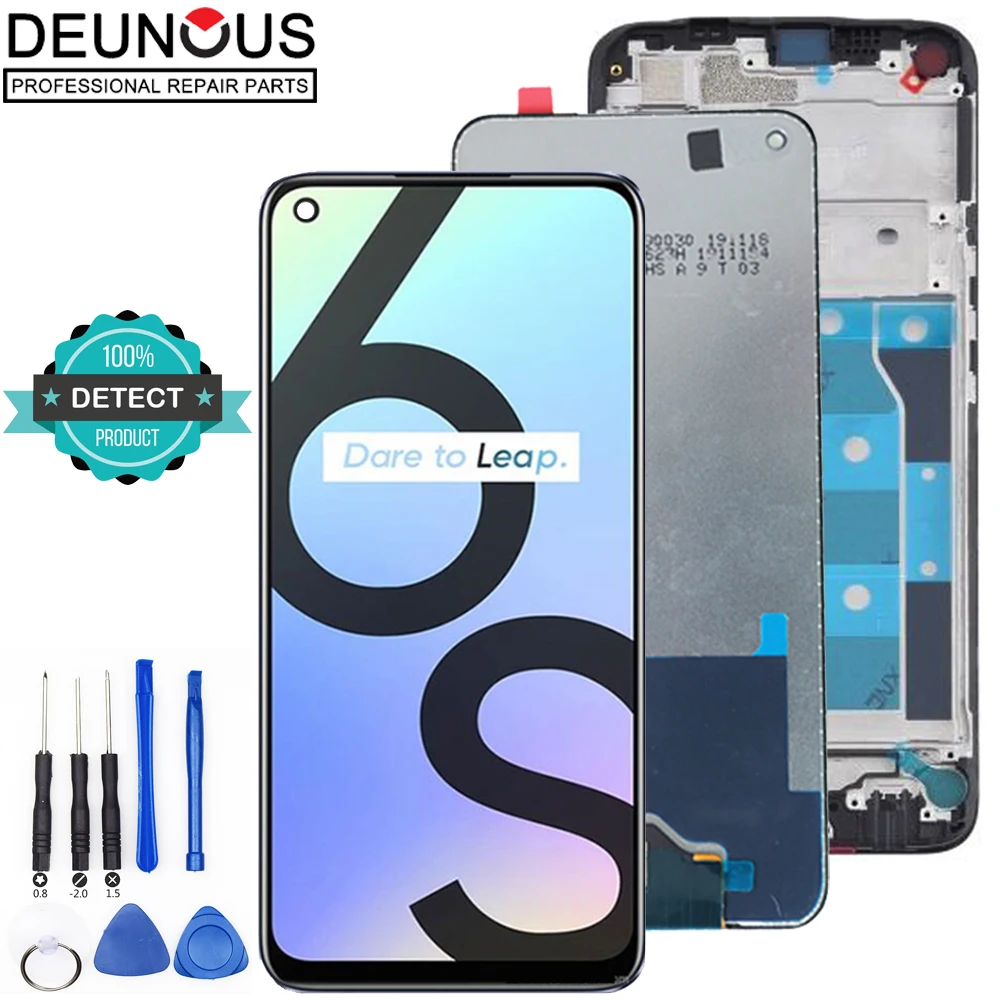 Original 6.5" For Realme 6S RMX2002 LCD Display Touch Screen Digitizer ...