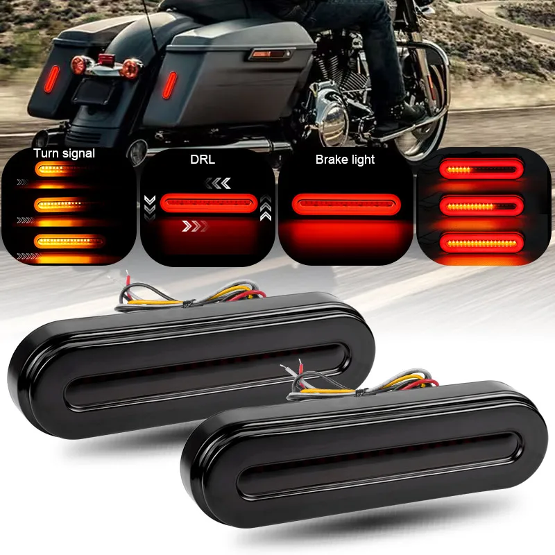 Motorrad-55-LED-integriertes-R-cklicht-12V-24V-Heck-bremslicht-Heck ...