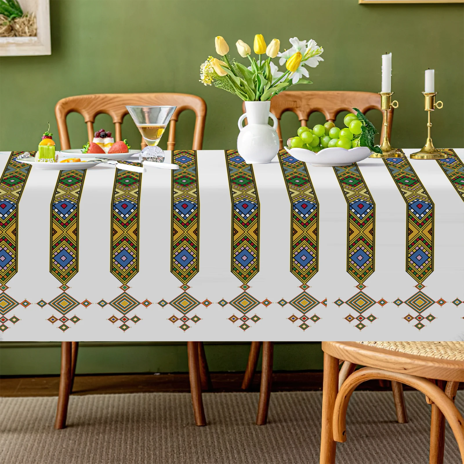 Free-Shipping-Eritrean-Ethiopian-Thin-Tablecloth-Table-Cover-Waterproof ...