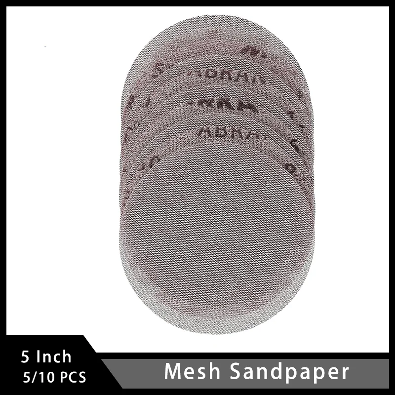 5 Inch 125 mm Mesh Sandpaper Assorted 320-1000 Grits 5/10 Pcs Abranet ...