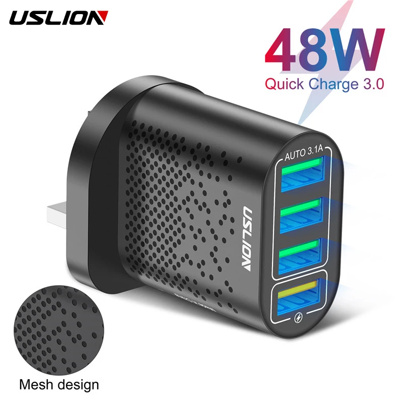 USLION-48W-Fast-USB-Charger-Travel-Tablet-Fast-Charging-USB-Quick ...