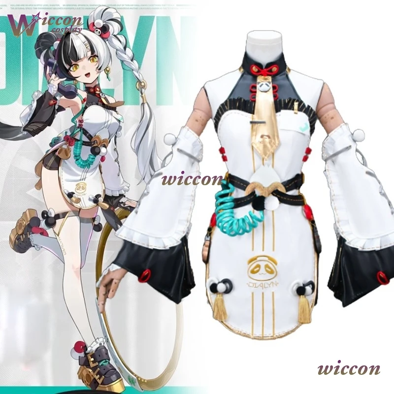 Nino juego Zenless Zone Zero Dialyn disfraz de Cosplay Panda vestido de ...