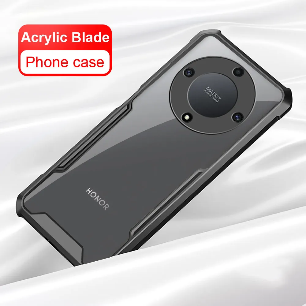 For Honor X9A Case Transparent Acrylic Back Phone Cover HonorX9A 5G ...