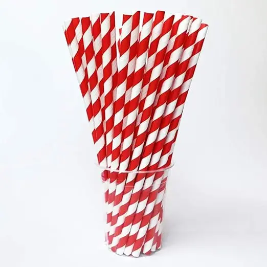 Pajitas-biodegradables-desechables-a-rayas-rojas-y-blancas-para-bebidas ...