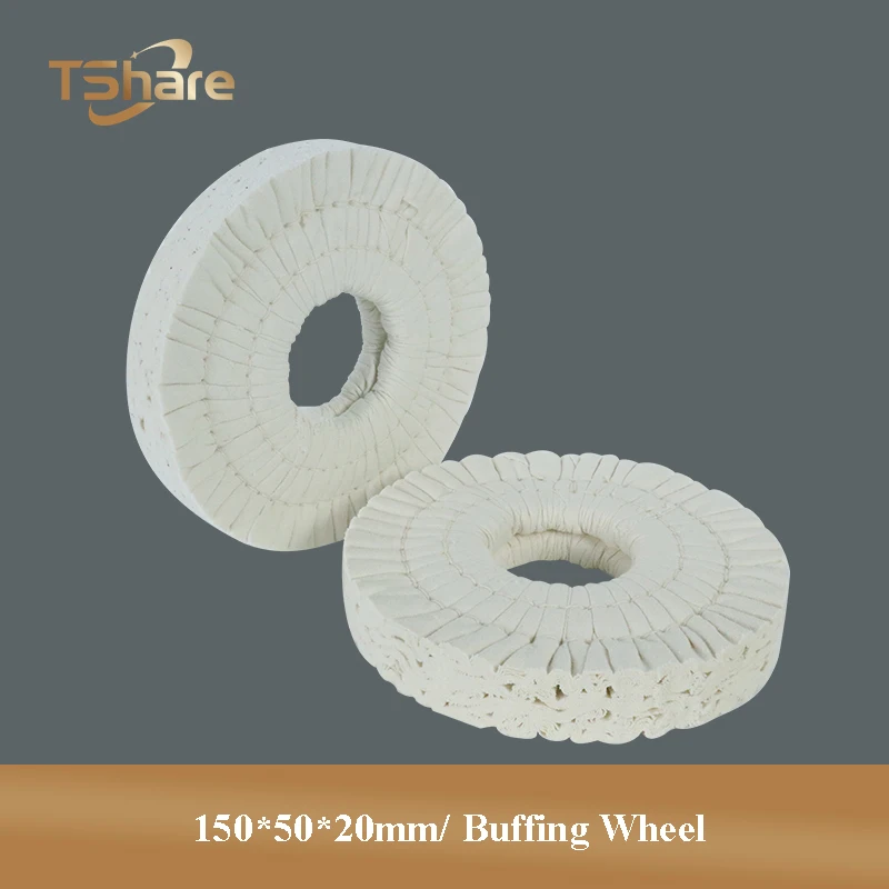 2PCS-150-50-20mm-2-Economic-Type-Buffing-Wheel-Pure-Cotton-Material ...