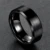 Somen Rings Men Black Ceramic Ring Brushed 8mm/6mm/4mm Lovers Wedding ...