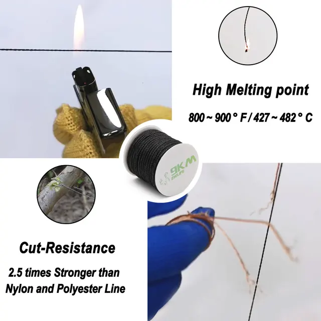 High Strength Braided Kevlar Fishing Line - Easy Fishing Tackle