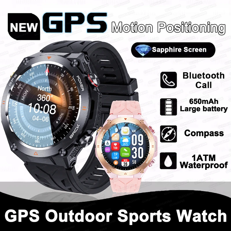 New-Outdoor-Professional-GPS-Trajectory-Smart-Watches-Men-1ATM ...