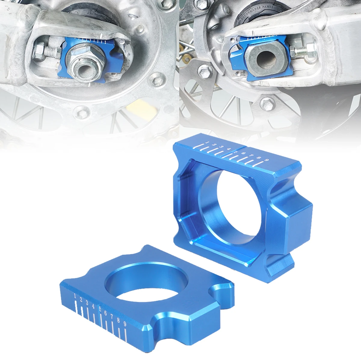 Motocross-Rear-Axle-Block-Chain-Adjuster-For-Yamaha-YZ250F-2012-2023 ...