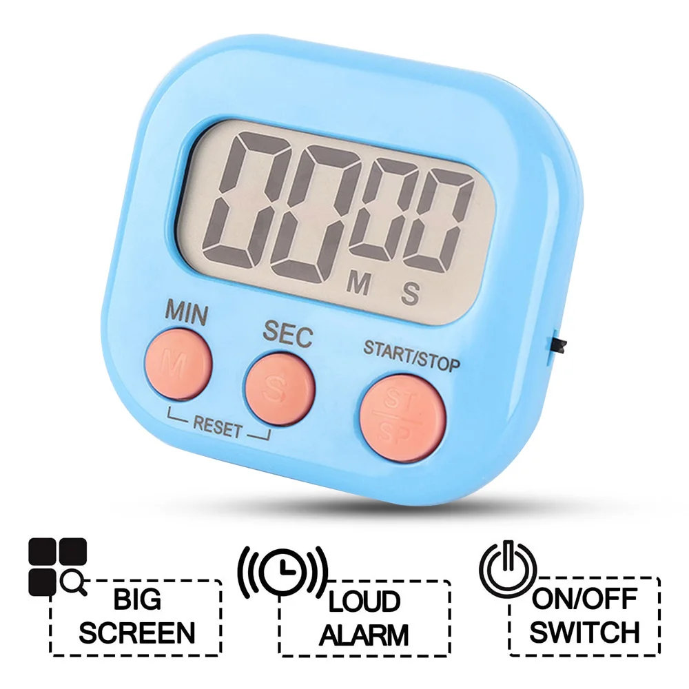 Kitchen-Timer-Magnetic-LCD-Digital-Countdown-Cooking-Timer-with-Stand ...