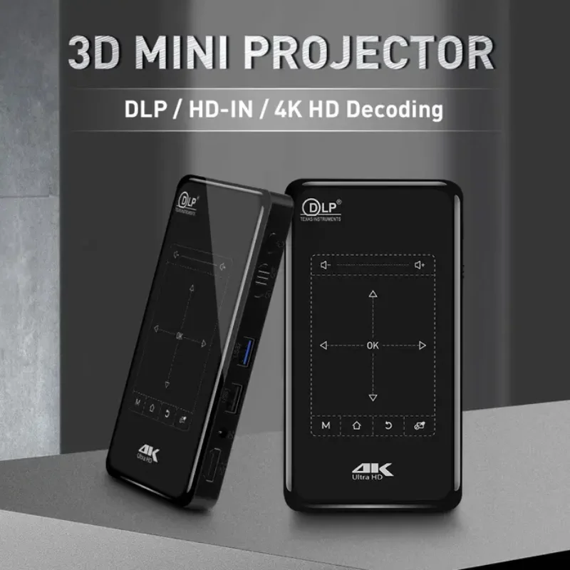 Mini-proyector-port-til-P09-4K-DLP-Android-200-l-menes-ANSI-Wifi-BT-m ...