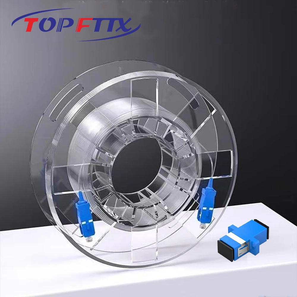 10/20/30/50/80/100 Meter SC/UPC Invisible Cable Fiber Optic Patch Cord ...