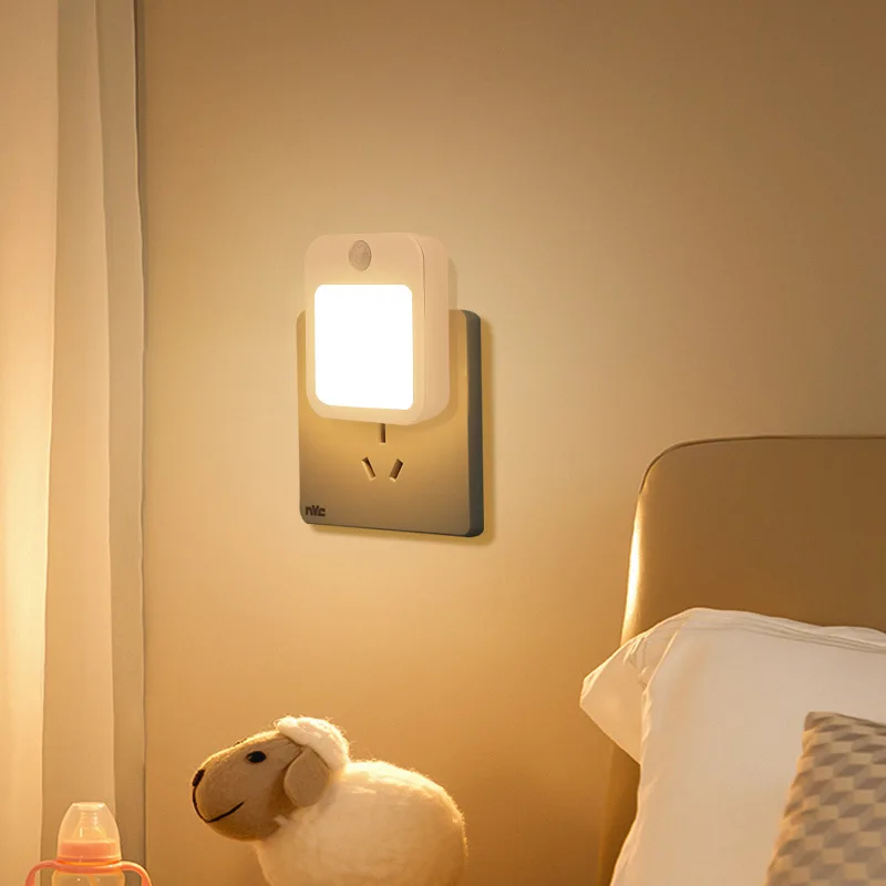 Motion-Sensor-LED-Dimmable-Night-Lights-EU-US-Plug-Lamps-Kids-Bedside ...