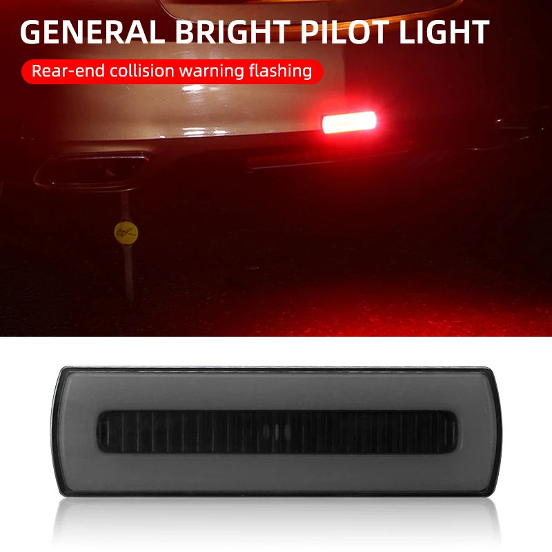 1pcs Led Car Rear Flashing Pilot Light Dual Color Strobe Safety Warning ...