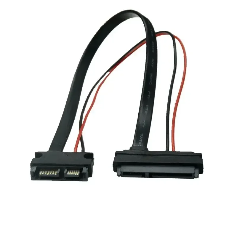 SATA Cable Serial ATA 22Pin 7+15 Female To Slimline SATA 13Pin 7+6 PIN ...