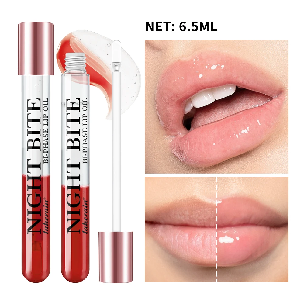Lip Oil Moisturizing Long-Lasting Nourishing Reduce Dryness Night Bite ...
