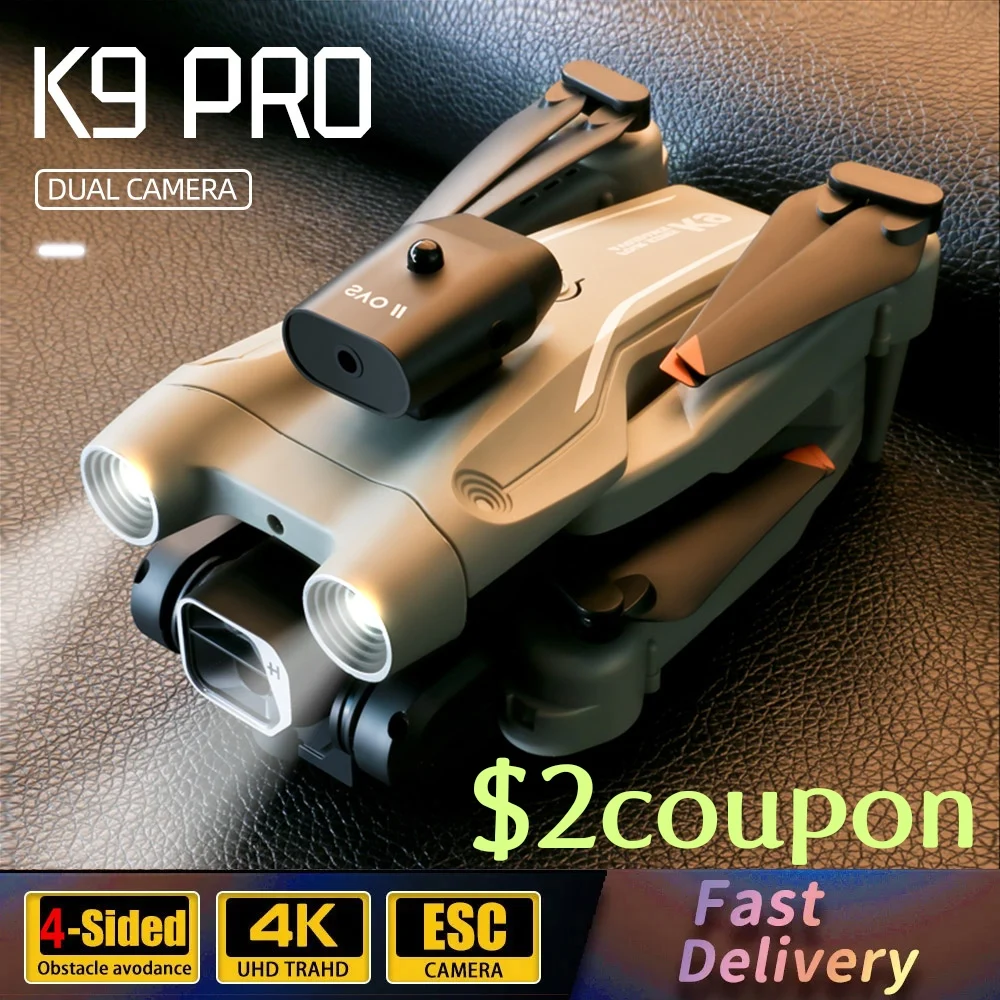 RC Drone 8K HD K9PRO Professinal With 4K Wide Angle Optical Flow ...