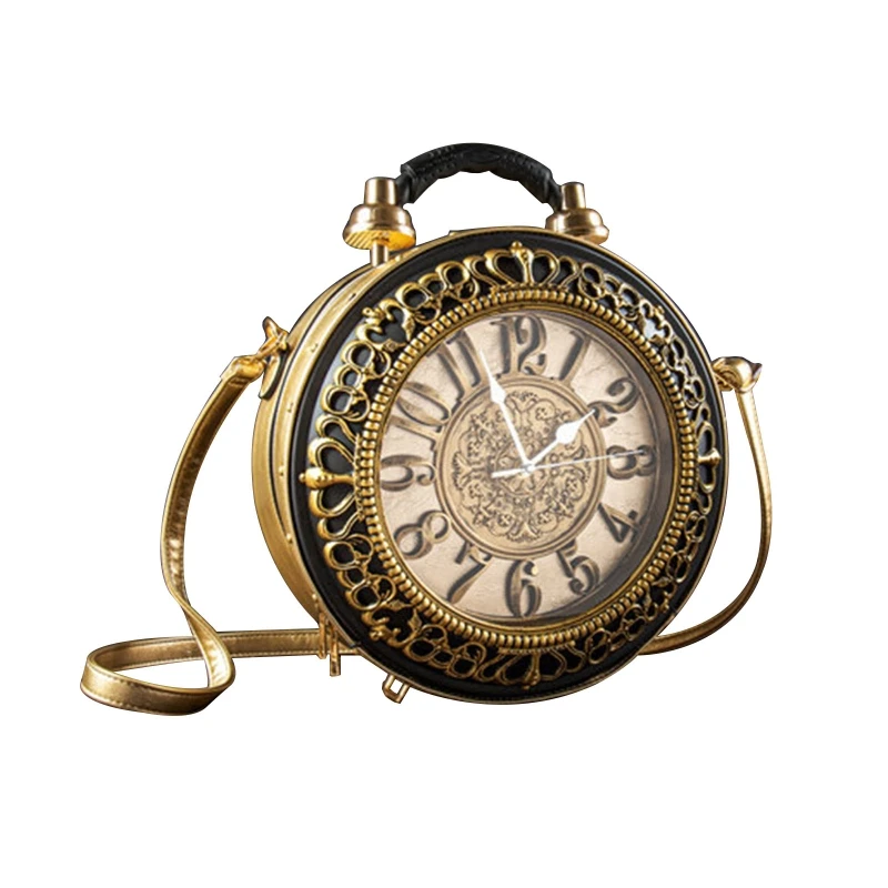 Women-s-PU-Leather-Handbag-Creative-Real-Working-Clock-Bag-All-matching ...