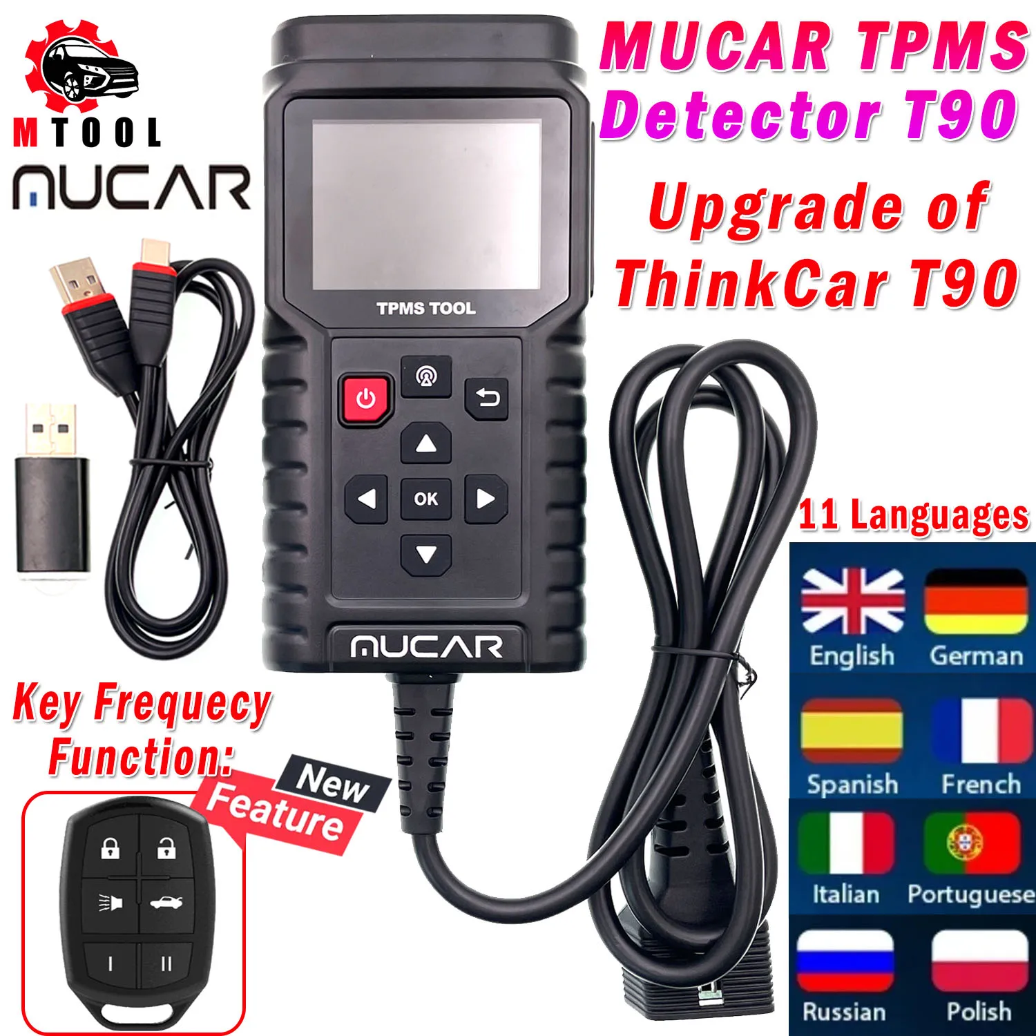 MUCAR-T90-S3-2in1-Smart-Car-TPMS-Tire-Pressure-TPMS-Sensor-Activator ...