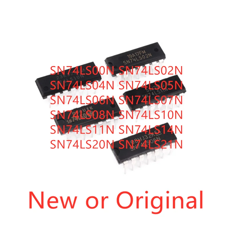 5 uds SN74LS00N SN74LS02N SN74LS04N SN74LS05N SN74LS06N SN74LS07N ...