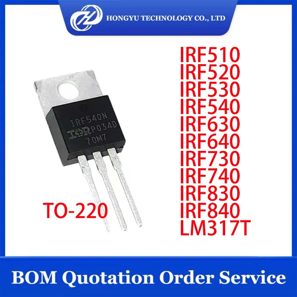 10 Pcs Irf510 Irf520 Irf530 Irf540 Irf630 Irf640 Irf730 Irf740 Irf830 ...