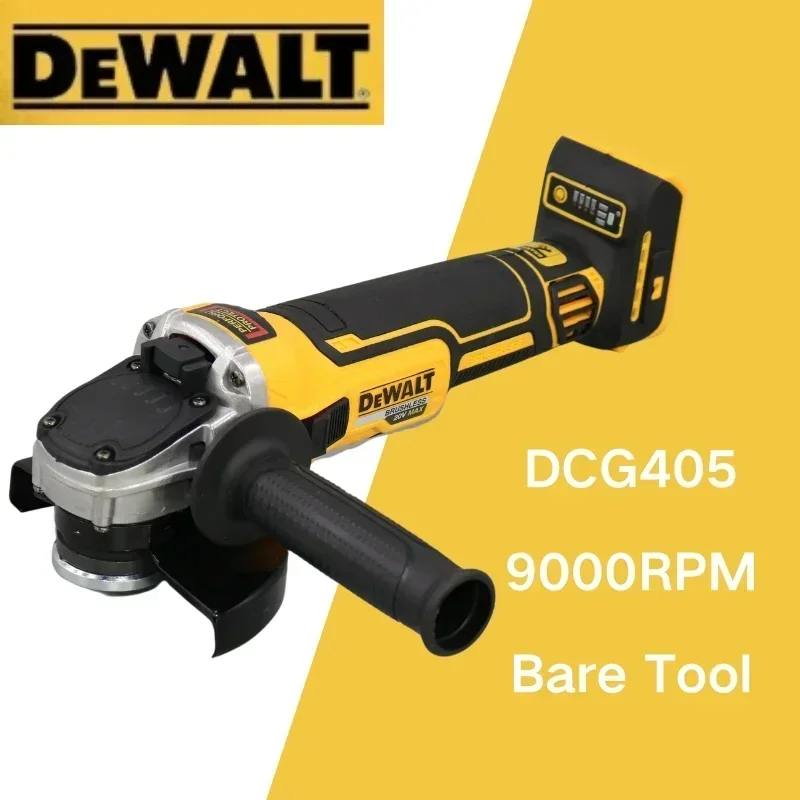DEWALT-DCG405-125mm-flat-head-angle-grinder-bare-machine-tool-cutting ...