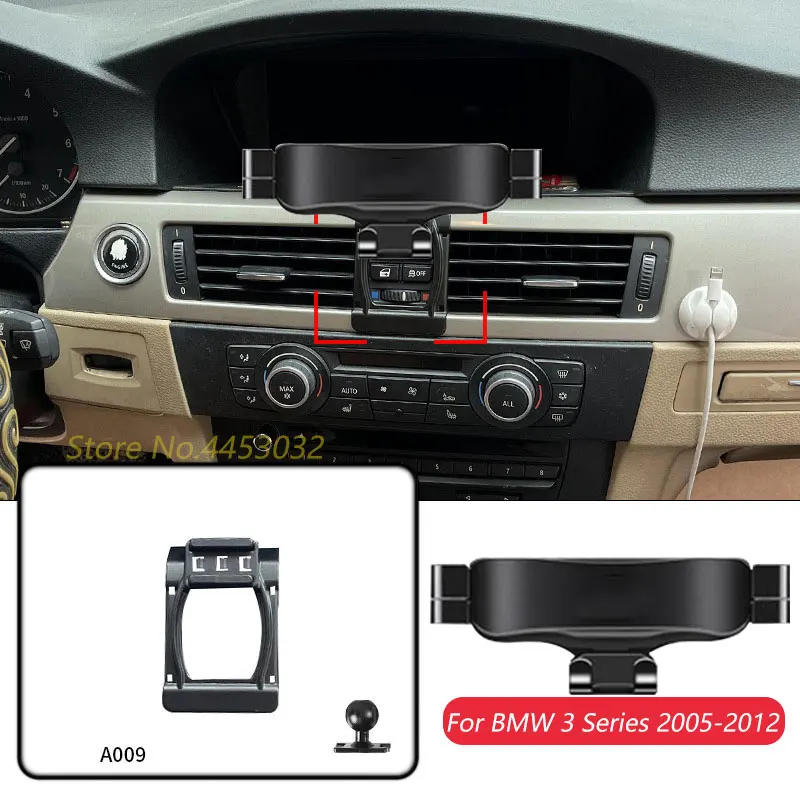 Gravity-Car-Phone-Holder-For-BMW-E91-E92-E90-3-Series-2005-2012-Base ...