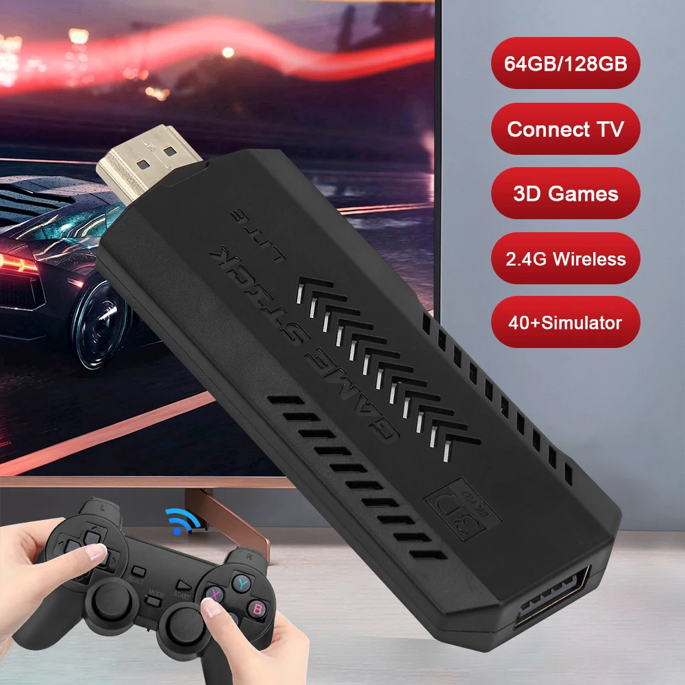 Generic GD10 Game Stick 4K 3D X2 Plus Game Console HD Output TV Game ...