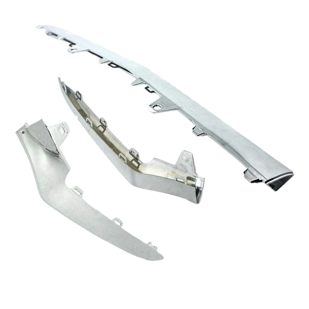 차량 앞 범퍼 트림 좌우 중앙 몰딩, 메르세데스 W212 E350 2014 2016 크롬 A2128852674 ...