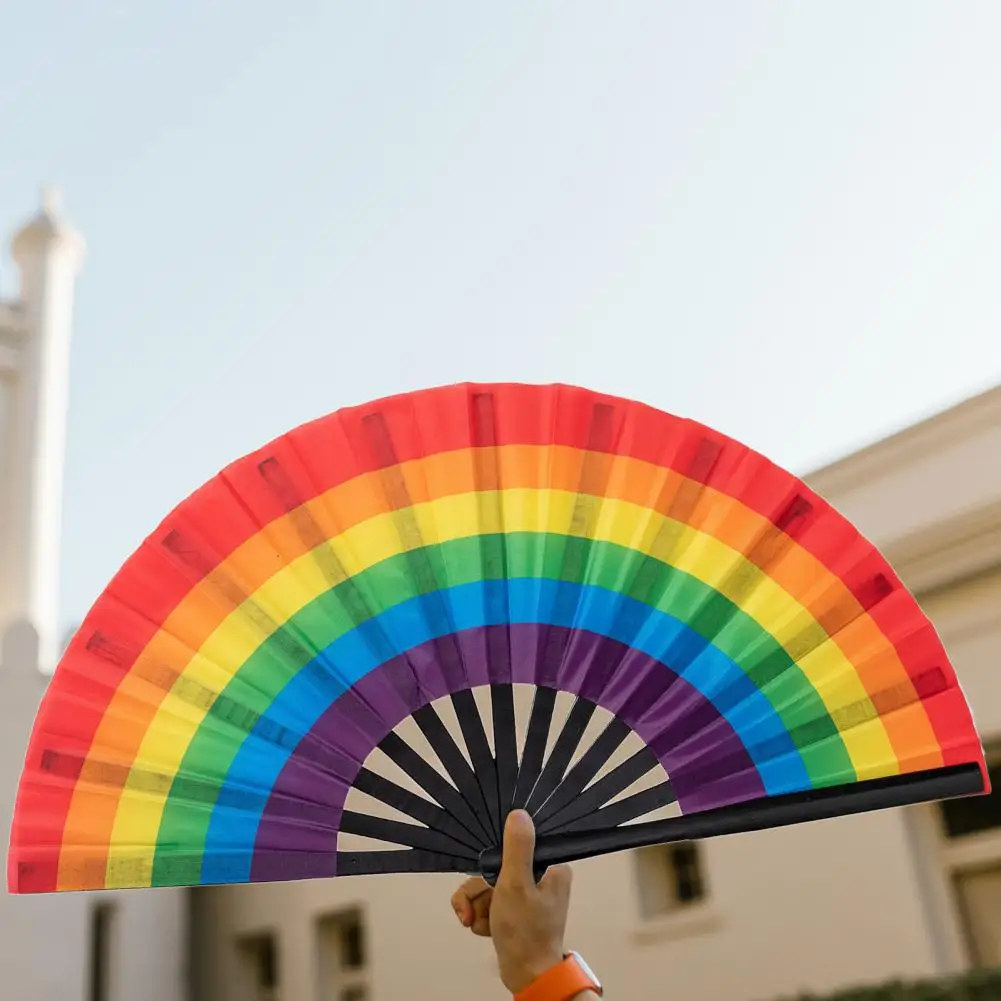 Rainbow-Folding-Fan-Easy-Open-LGBT-Rainbow-Fan-Folding-Hand-Gay-Fan ...
