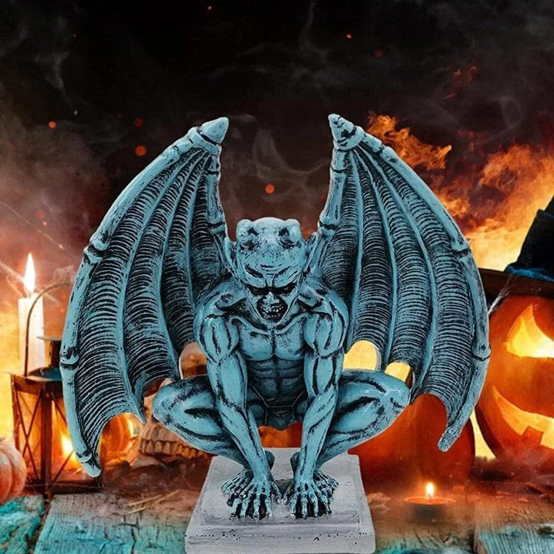 Dragon-Winged-Gargoyle-Fence-Hanger-Winged-Gargoyle-Statue-Outdoor ...