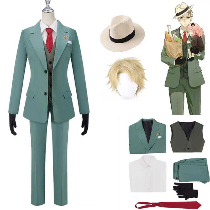 Anime Spy x Family Twilight Loid Forger Cosplay Costume With Hat Wigs ...