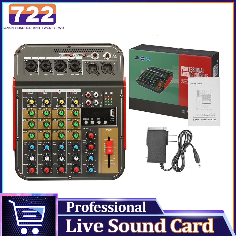 6-Channel-Mixing-Console-Audio-Mixer-Outdoor-Conference-Audio-USB ...