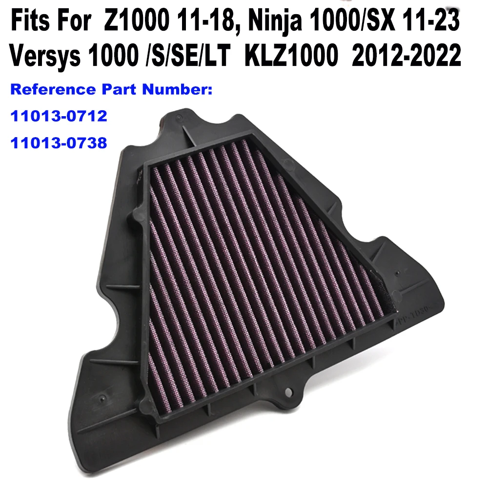 High Flow Air Filter Elemen Air Cleaner For Kawasaki Ninja 1000/SX ...