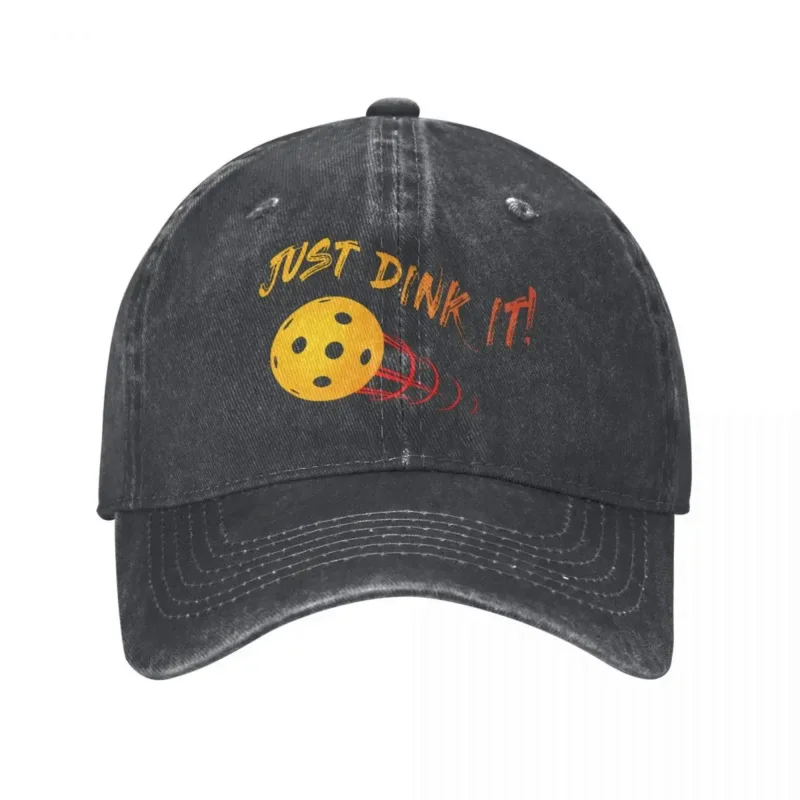 Washed-100-Cotton-Just-Dink-It-Pickleball-Dinking-Baseball-Cap-Men ...