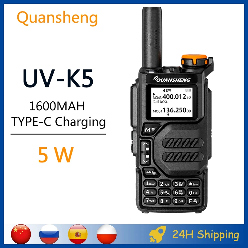 Quansheng-walkie-talkie-UV-K5-5W-Radio-bidireccional-TYPE-C-carga-directa-50-600MHz-multibanda ...