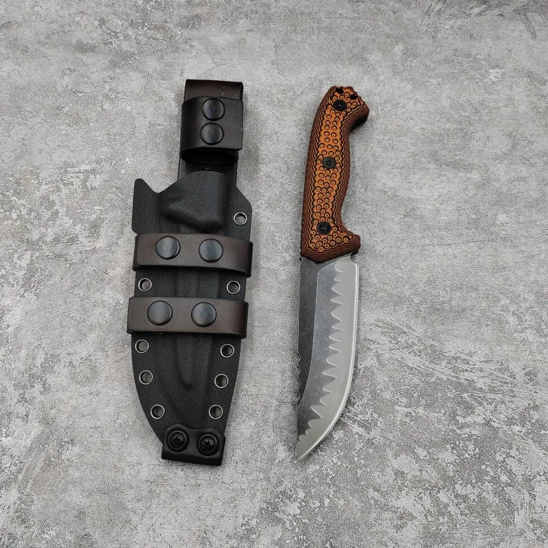 High-Hardness-Outdoor-Camping-Hunting-Integrated-Jungle-Fixed-Blade-Knife-DC53-Steel-G10-Handle ...