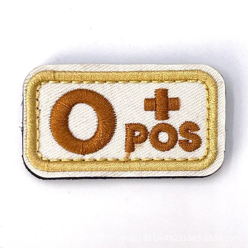 Medicina-T-tica-O-A-Blood-Badge-Patches-Do-Ex-rcito-Gancho-De-Emblema ...