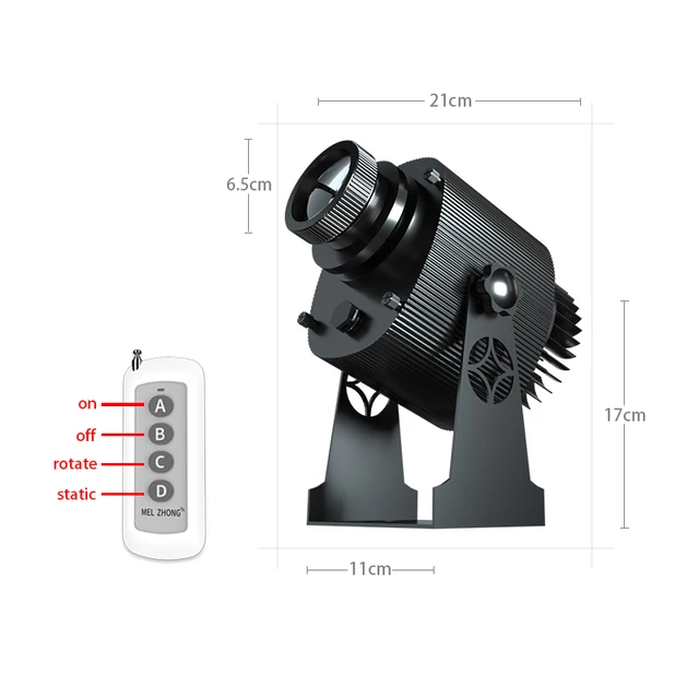 Outdoor Waterproof LED Customized Image Sign Rotate Remote Projection ...