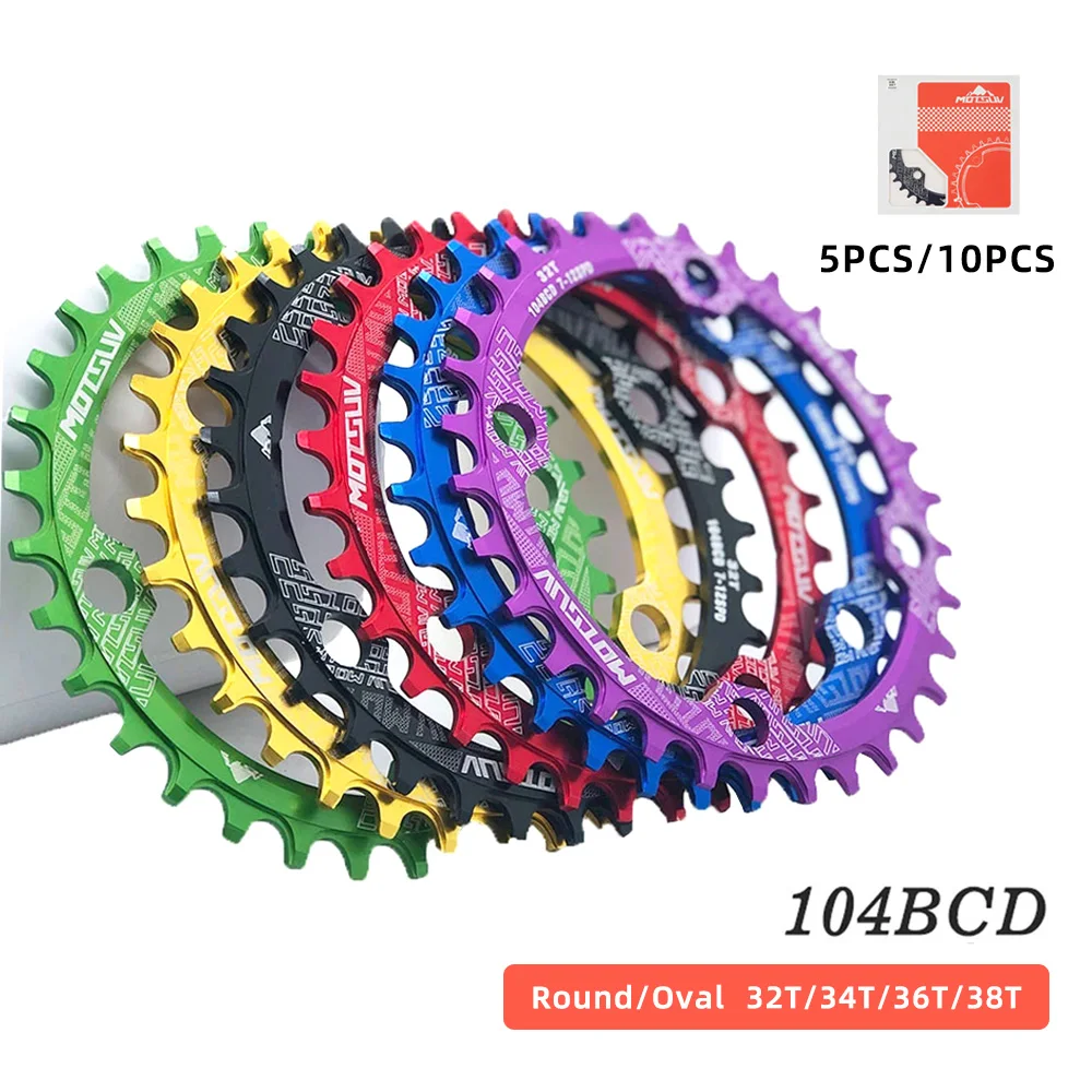 5Pcs-10Pcs-104BCD-chainring-Narrow-Wide-104BCD-32T-34T-36T-38T-Chain ...