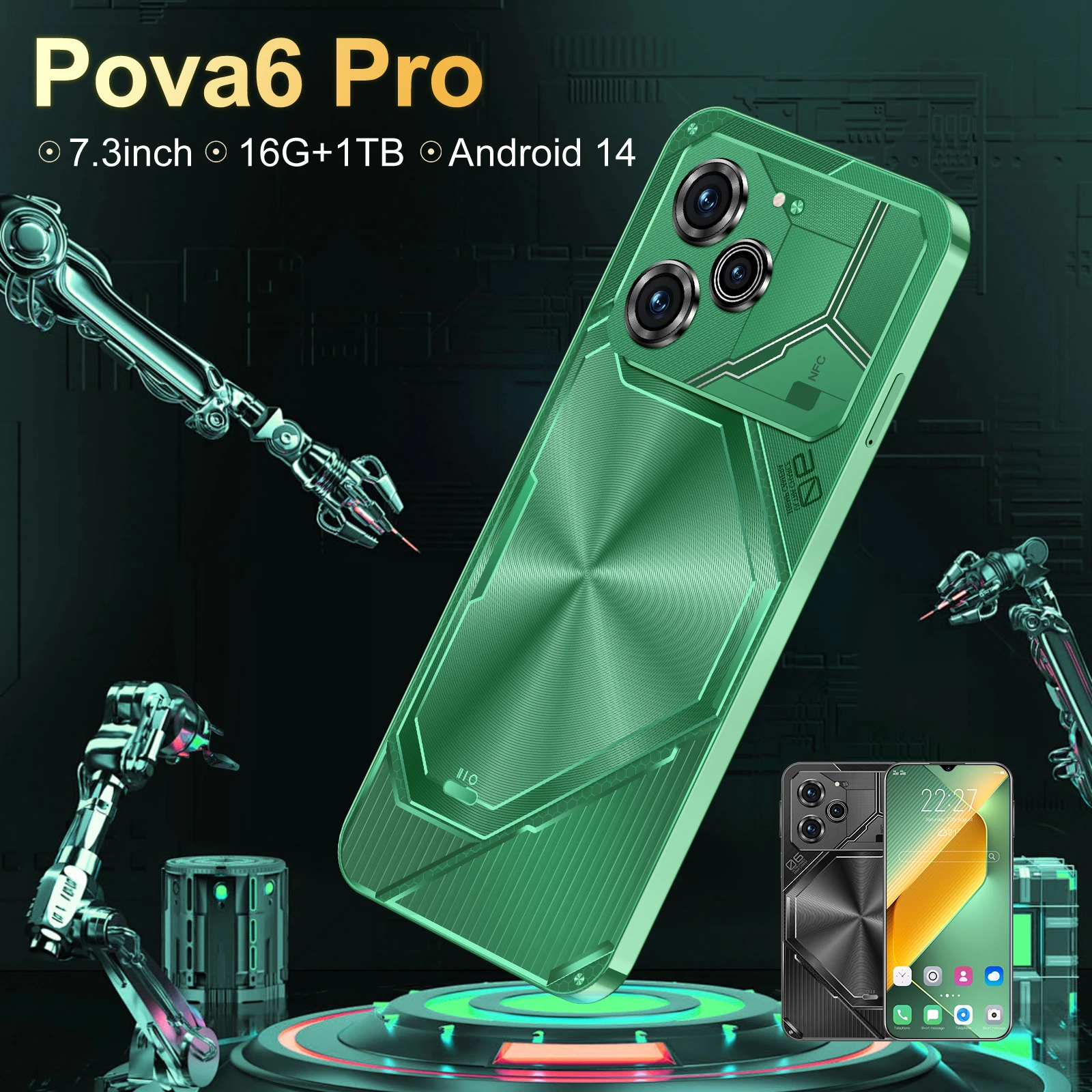 Pova-6-Pro-Original-Smartphone-5G-HD-7-3inch-16G-1TB-Cell-Phone-Dual ...