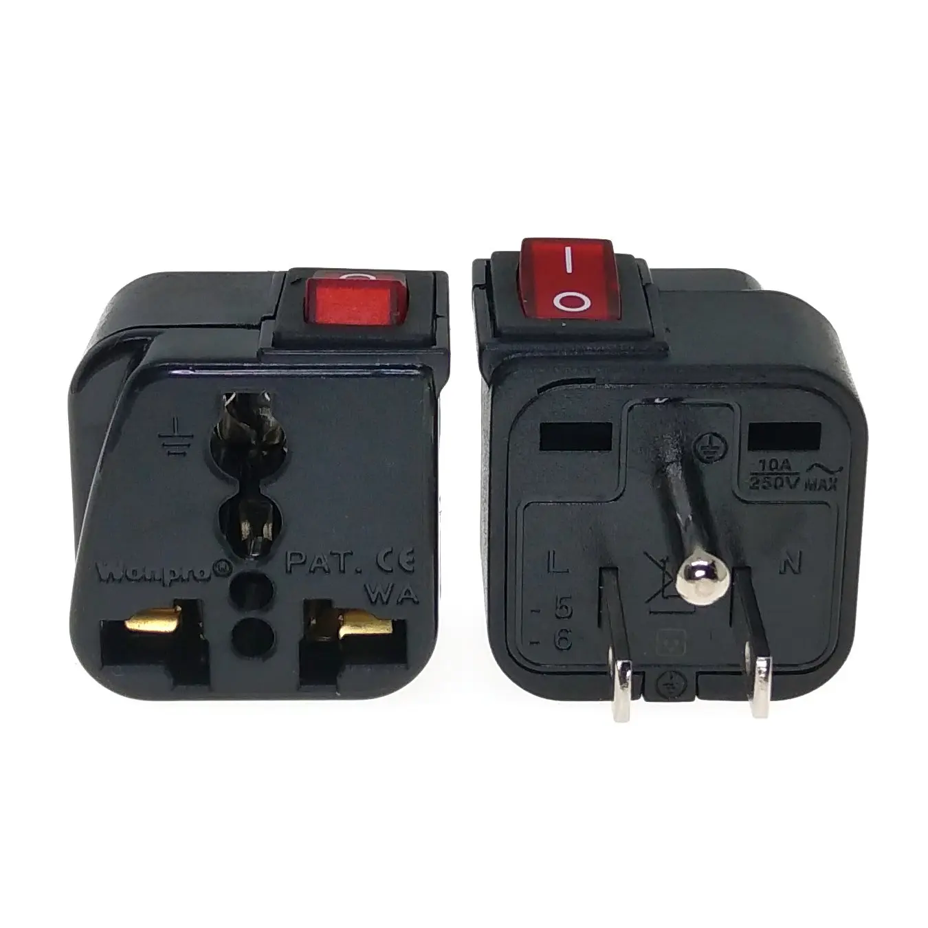 Canada Thailand US 3 Pin Type B Standard Convert UK/AU/EU...Universal ...